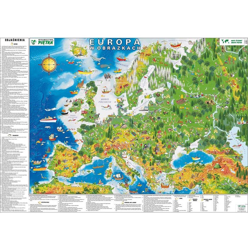 MAPA KONTUROWA EUROPY - ZESTAW - Sklep Wydawnictwa Piętka