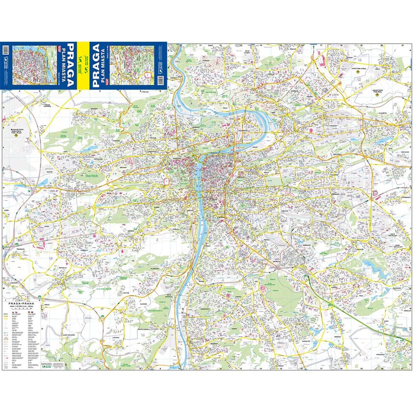 MAPA SKŁADANA PRAGI 1:18 000