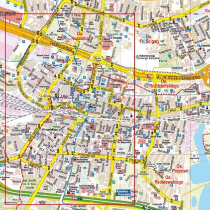 MAPA SKŁADANA KATOWIC