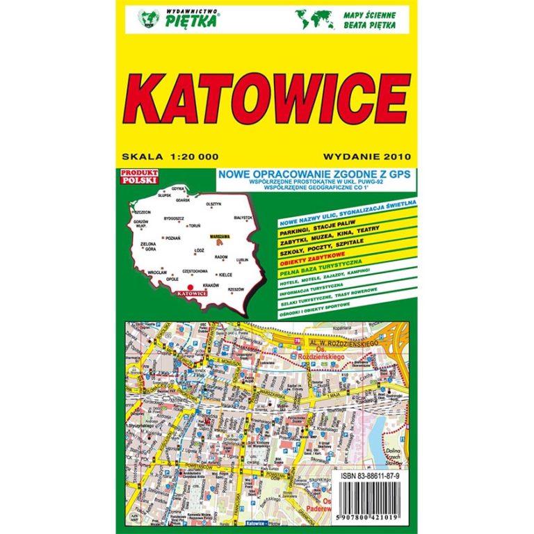 MAPA SKŁADANA KATOWIC